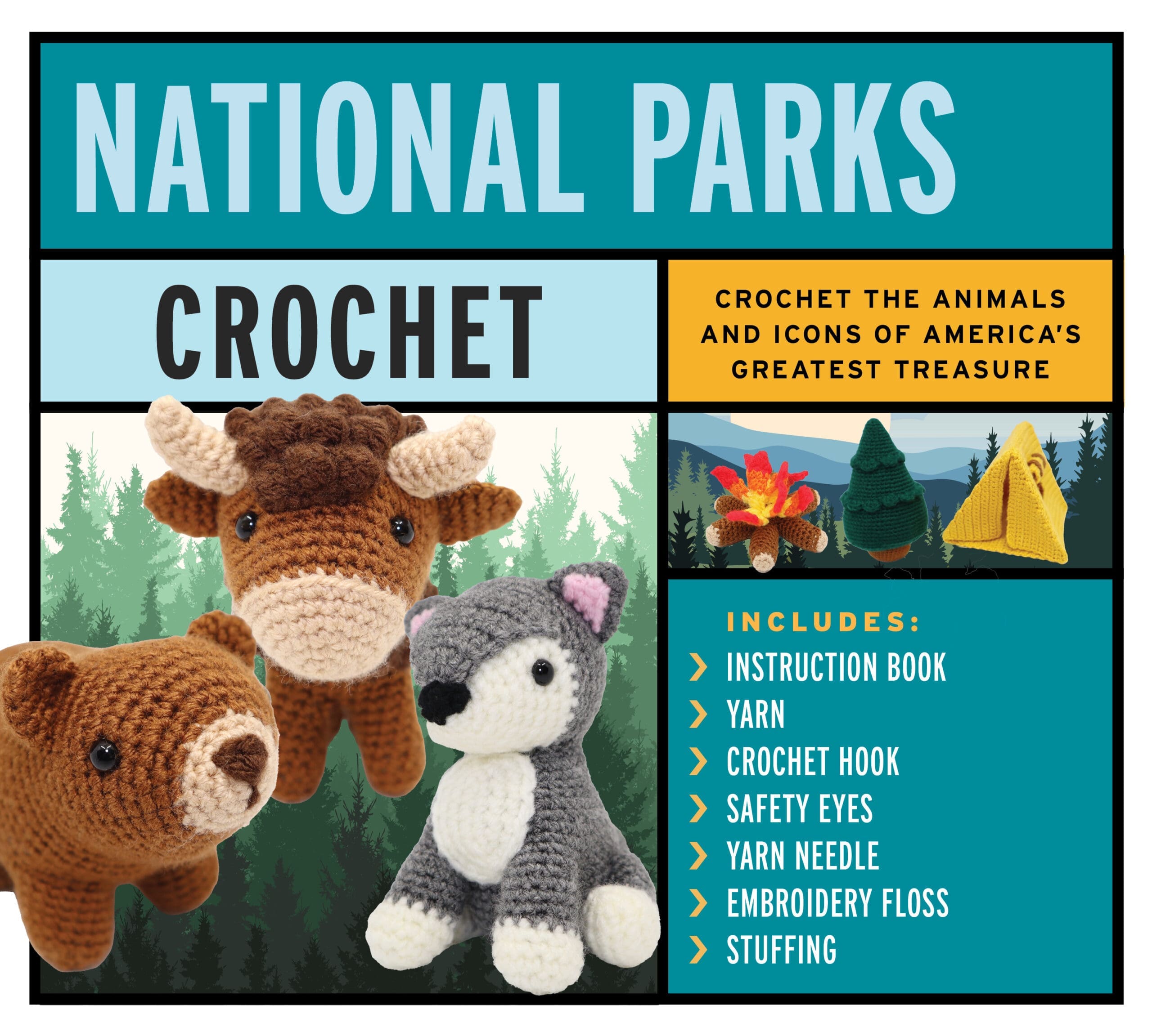 National Parks Crochet Kit - Walter Foster