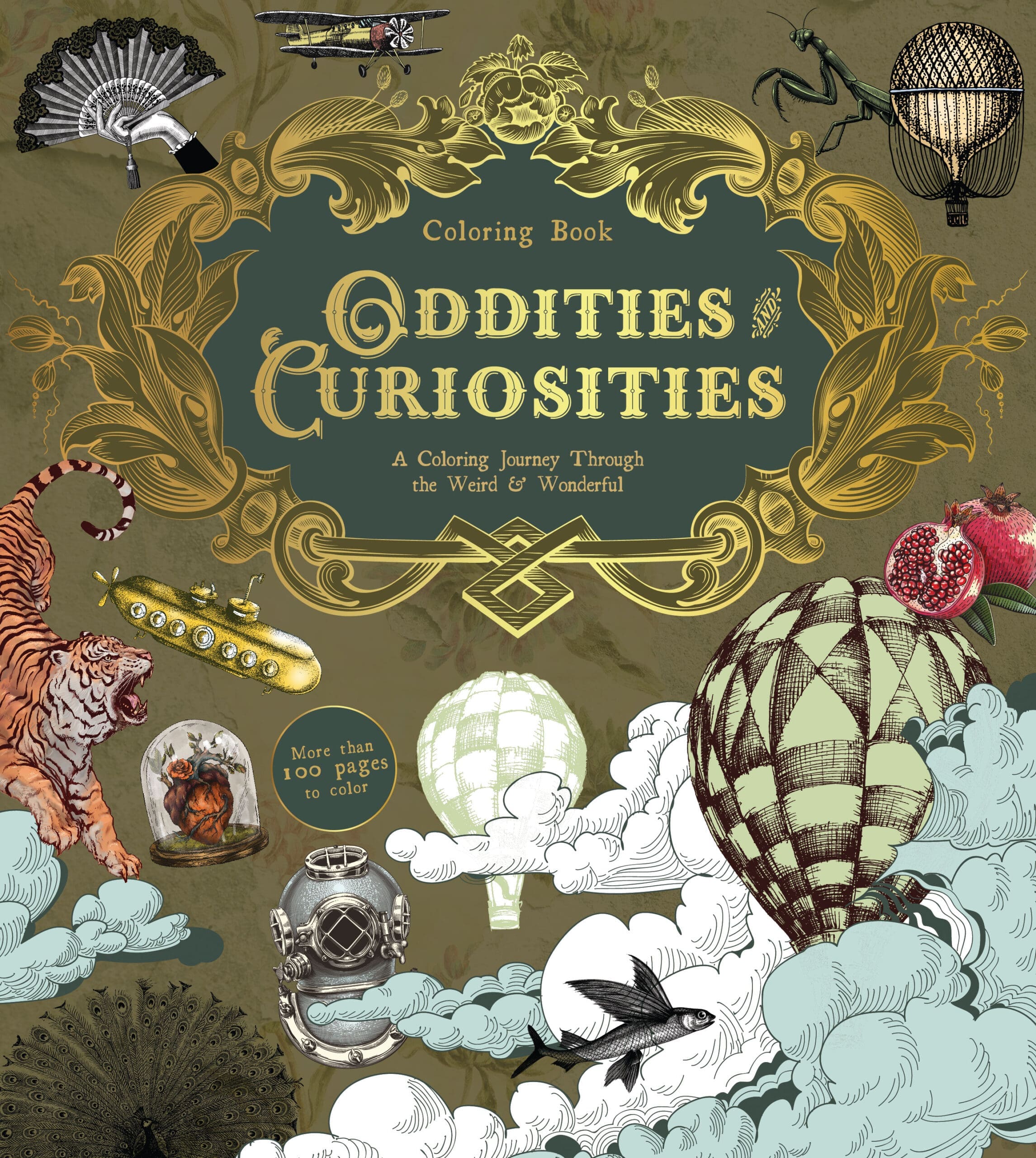 Oddities & Curiosities Coloring Book - Walter Foster